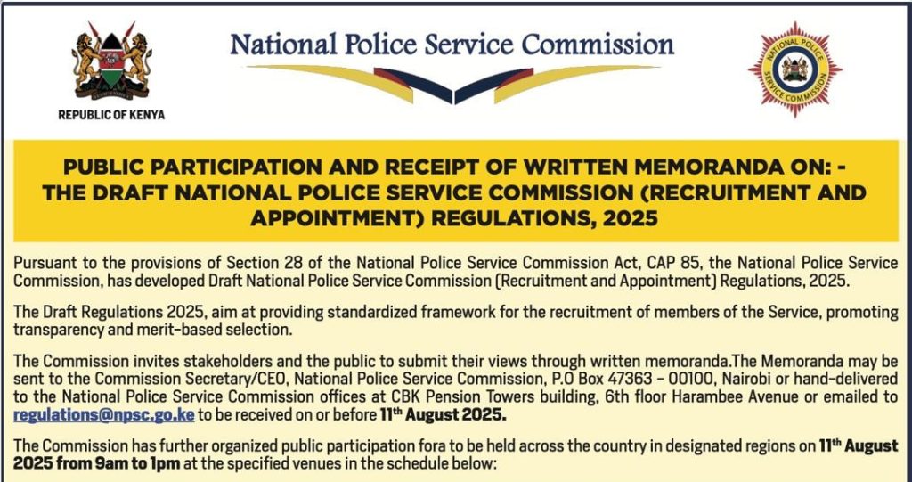 Public participation and receipt of written memoranda on the draft ...